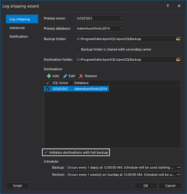 Restore Log Is Terminating Abnormally Error Is Encountered In During The Restore Database Step