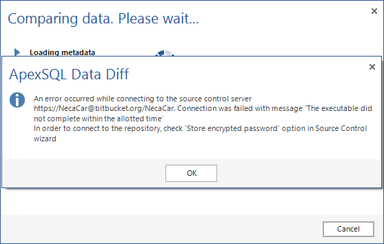 “connection Was Failed With Message ‘the Executable Did Not Complete 6112